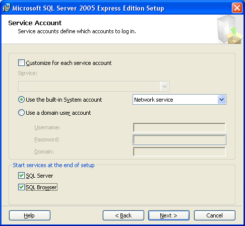 SQL Server Express 2005 Tutorial: installation and settings. - Elipse Knowledgebase